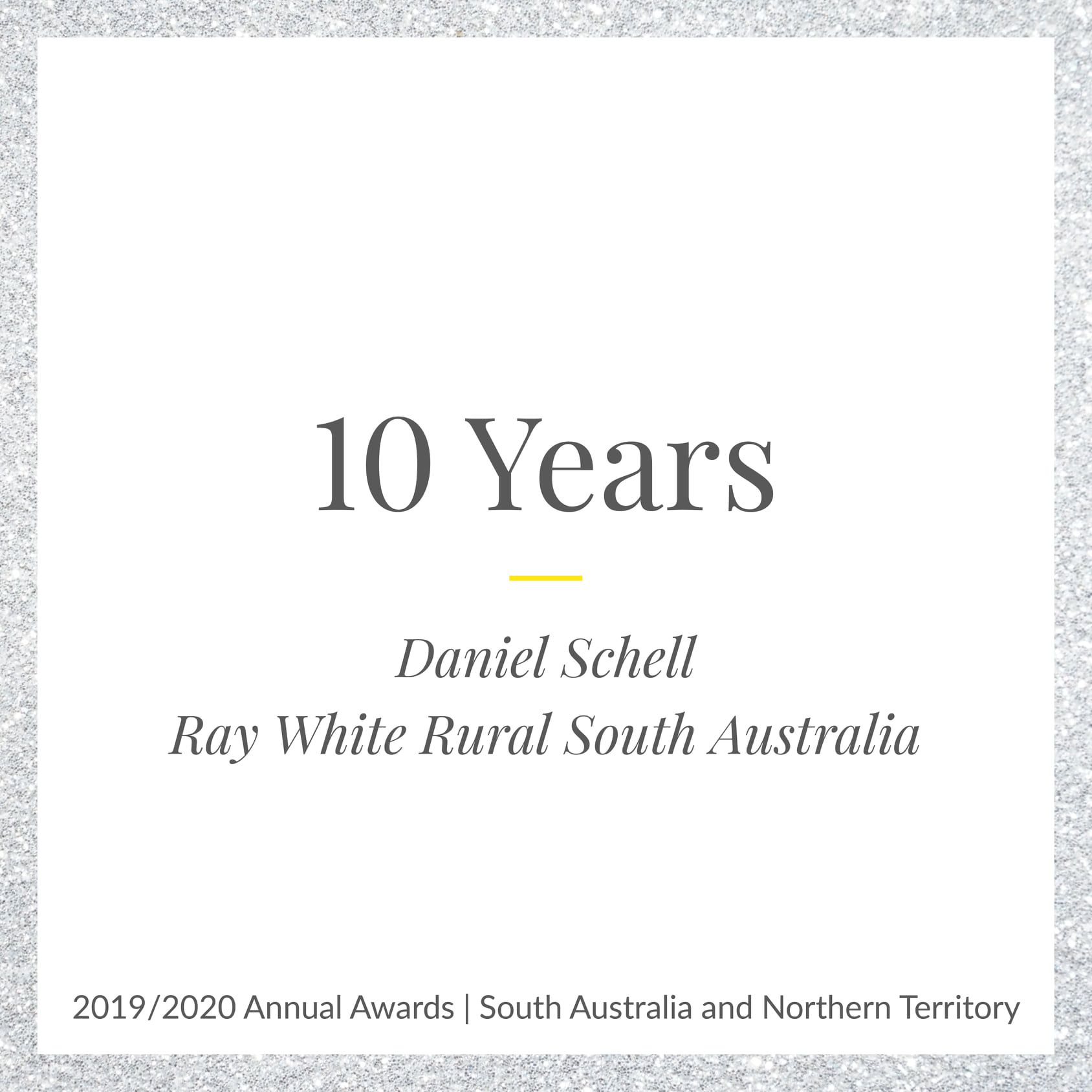 Daniel Schell recognised for 10 years service - News - Ray White Rural ...