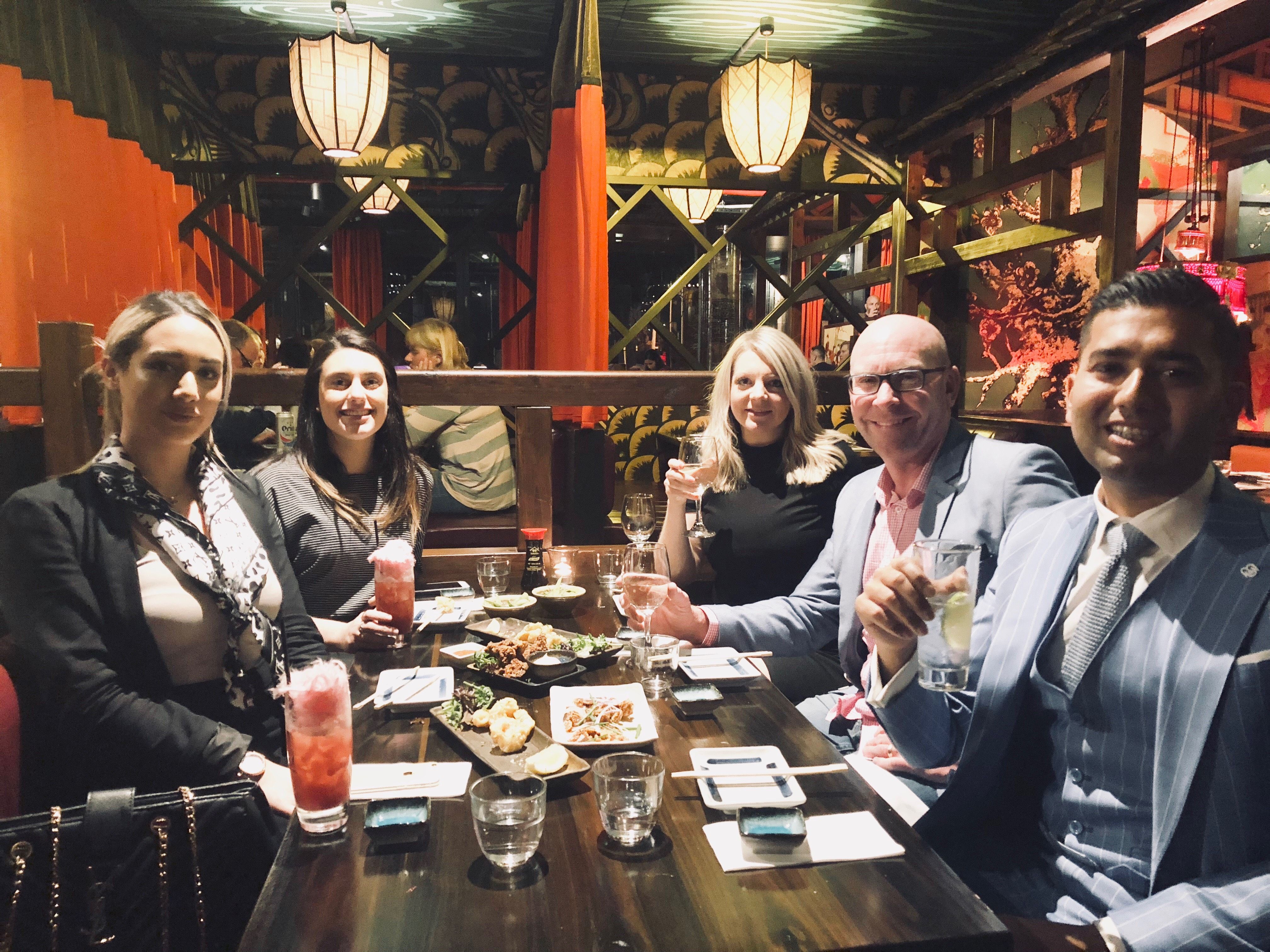 Chokshi team dinner! - News - Ray White The Bayside Group
