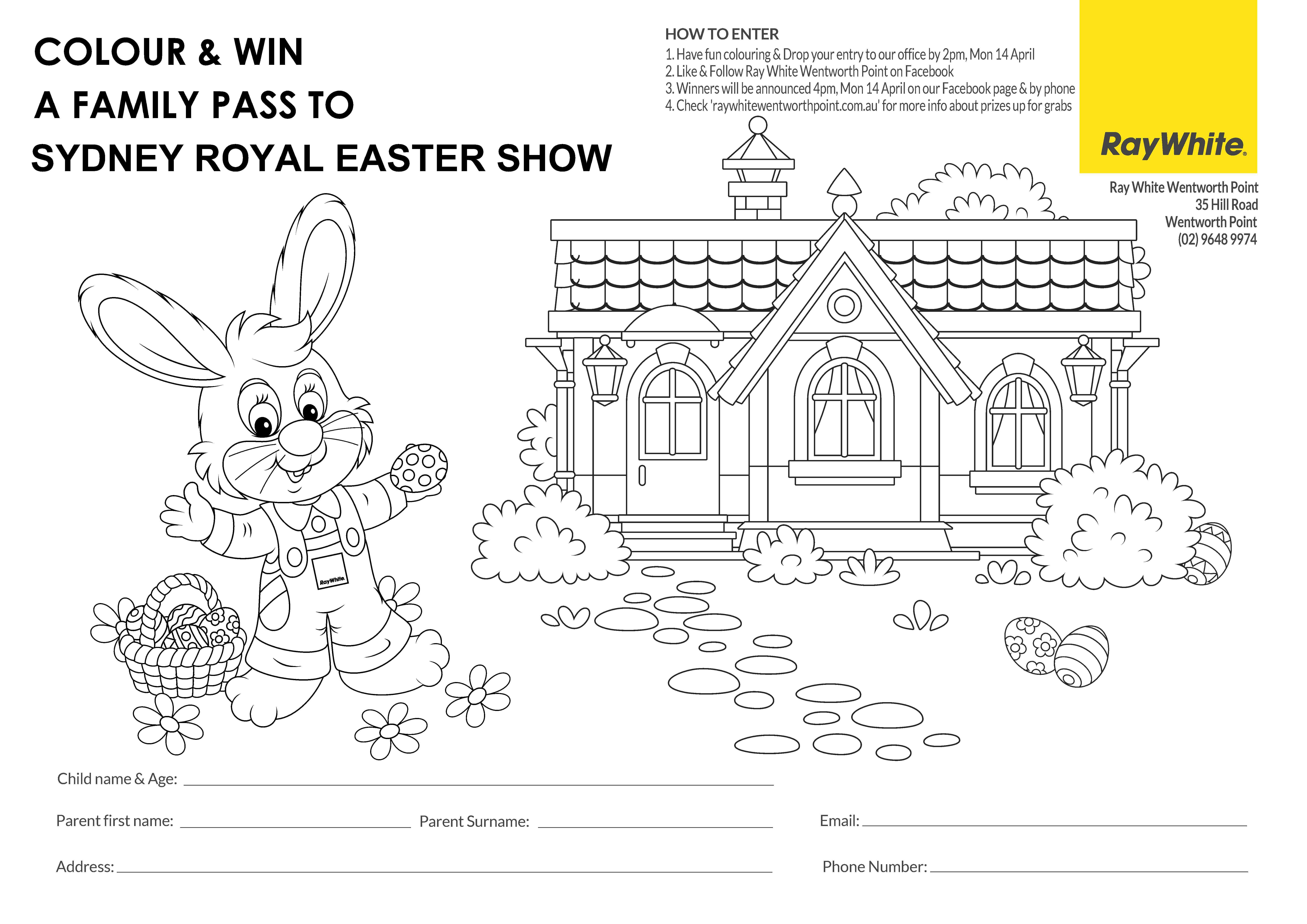 EASTER COLOURING IN COMPETITION - News - Ray White Wentworth Point