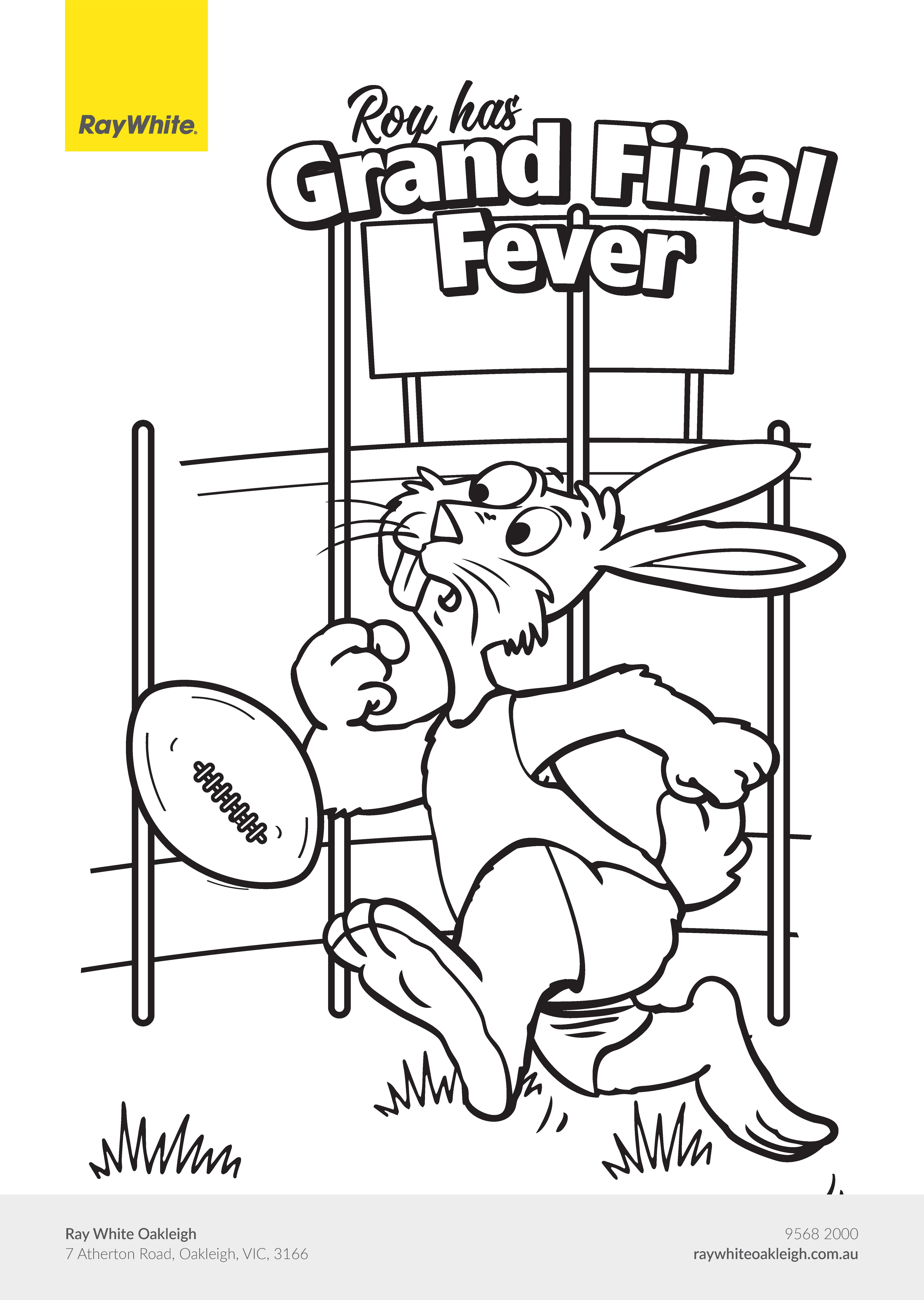 Grand Final Fever Colouring - News - Ray White Oakleigh