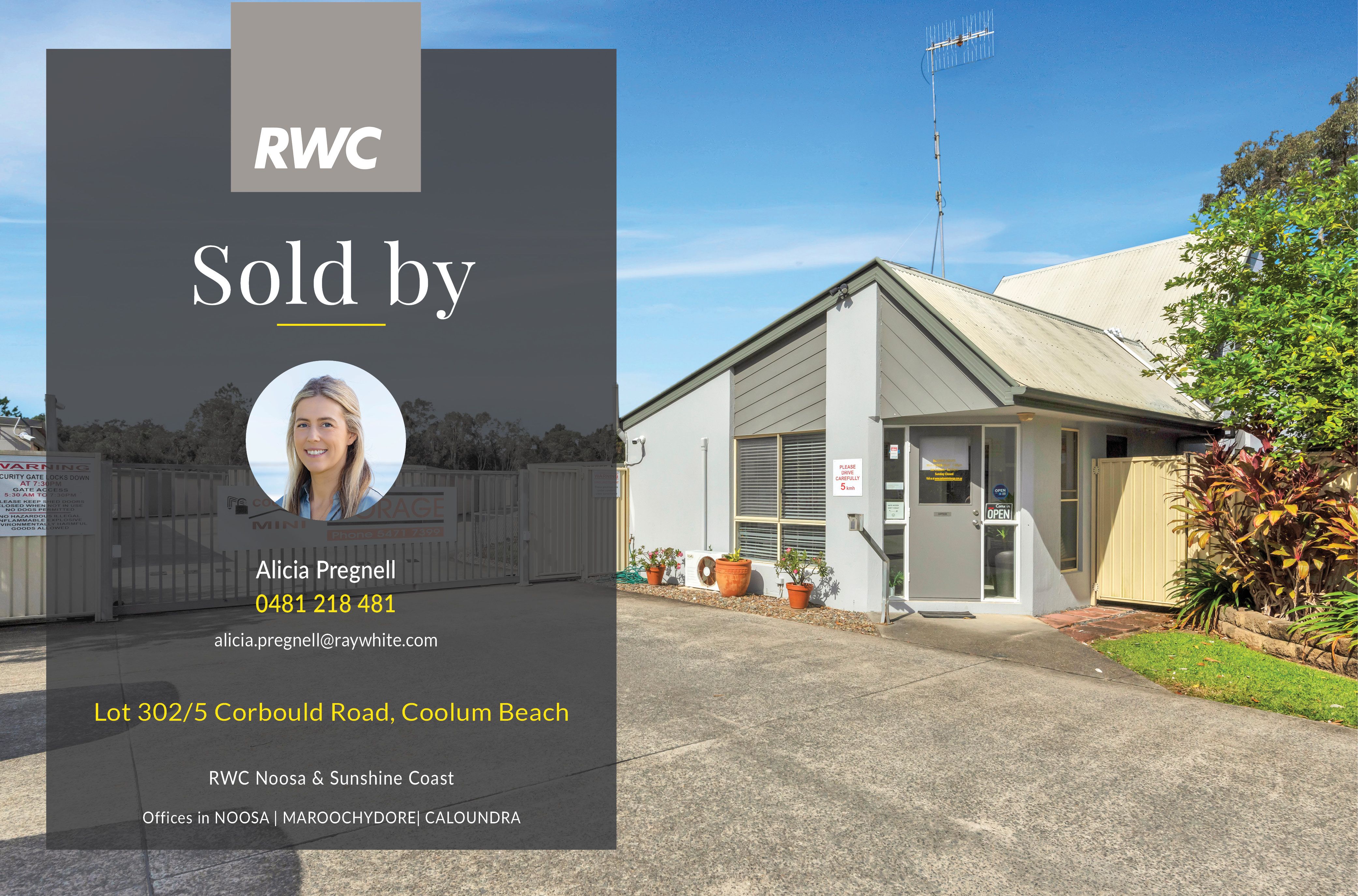 Lot 302/5 Corbould Road, Coolum Beach, QLD 4573 - Sold Industrial ...